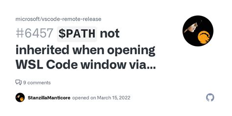 `path` Not Inherited When Opening Wsl Code Window Via Cmd Line · Issue