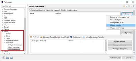 configuring pydev