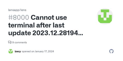 Cannot Use Terminal After Last Update Latest Issue Lensapp Lens GitHub