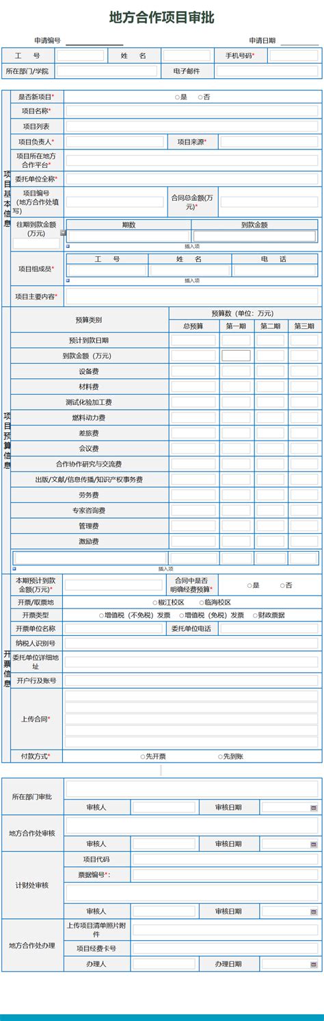 地方合作项目审批 中国矿业大学流程样例查询平台