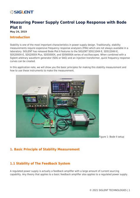 Pdf Measuring Power Supply Control Loop Response With Bode Plot Ii