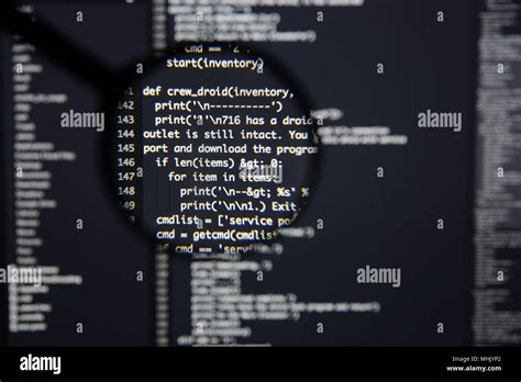 Real Python Code Developing Screen Programing Workflow Abstract Algorithm Concept Lines Of