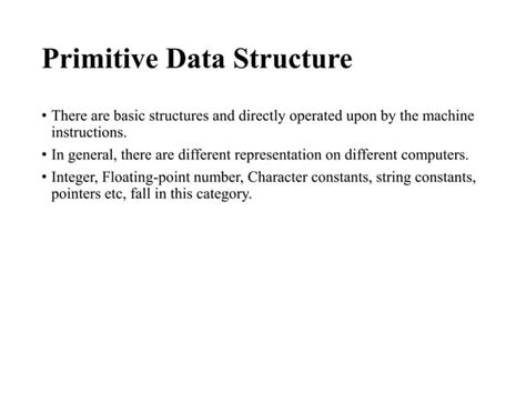 Dsppt Datatastructures Notes Presentation Ppt