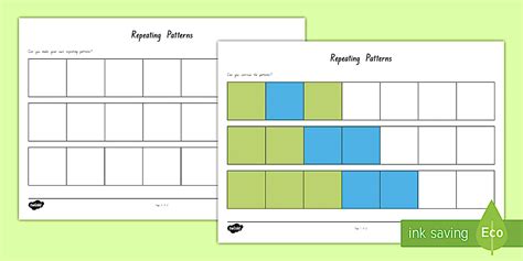Repeating Patterns Worksheet Worksheet Twinkl