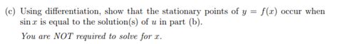 solved let f x 2sinx−1 cosx and consider the curve y f x