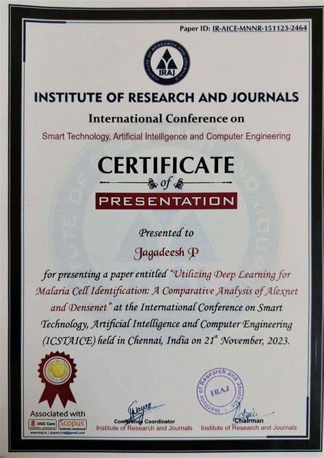 icstaice ai deeplearning research technology conferencepresentation jagdeesh p