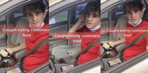 Woman Catches Uber Eats Driver Eating Her Food After Going Out To Look