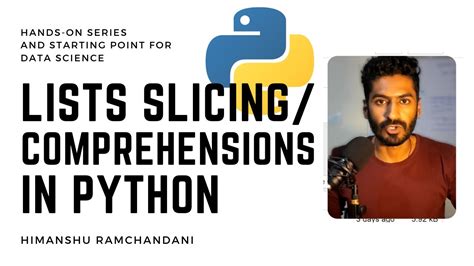 28 How Do List Slicing Or Comprehensions Work In Python Youtube