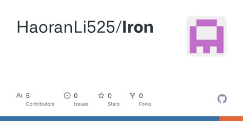 Github Haoranli525iron