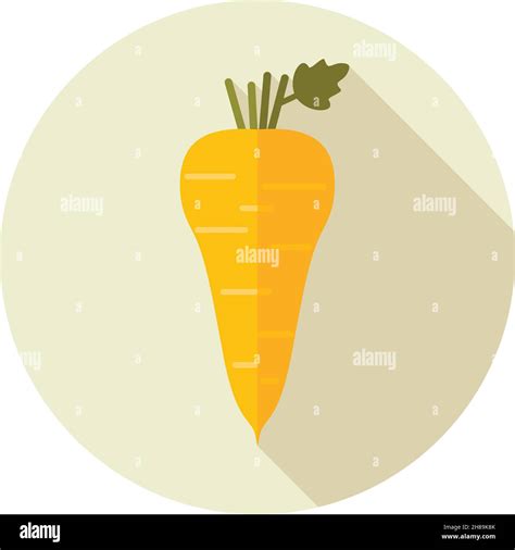 Parsnip Root Flat Icon Vegetable Vector Illustration Stock Vector Image Art Alamy