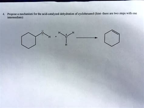 Cyclohexanol Dehydration