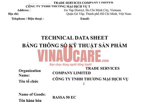 Bảng Thông Số Kỹ Thuật Sản Phẩm Tds Technical Data Sheet Là Gì