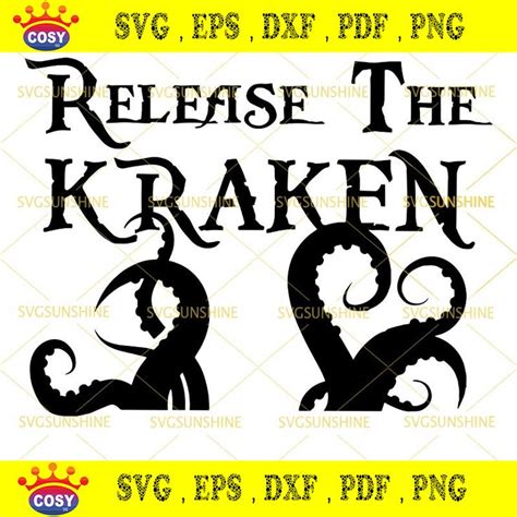 Release The Kraken Svg Pirate Svg Octopus Svg