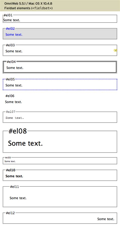 Styling Fieldset Elements With Css Berea Street