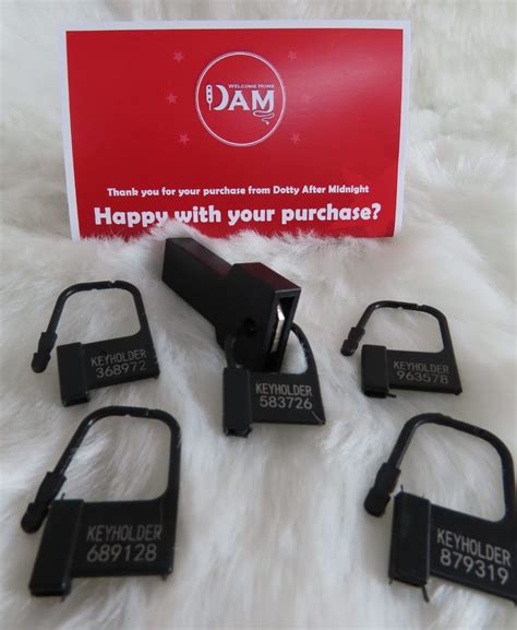 BDSM Key Safe WITH 5 Plastic Code Locks Dotty After Midnight