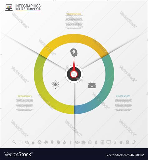 infographics step by step with pointer business vector image
