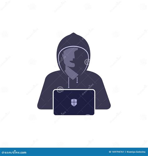 Hacker Vector Illustration Icon Emblem Stock Vector Illustration Of Password Private