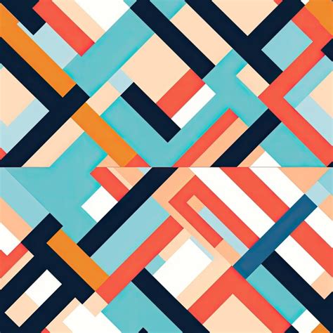 Premium Photo Patterns Featuring A Mix Of Intersecting Lines And Angles
