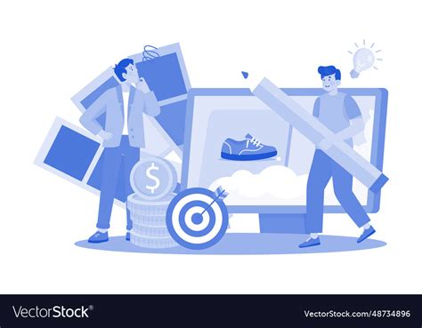 Innovation Team Member Generating Product Ideas Vector Image