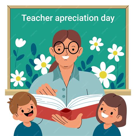 Premium Vector Flat National Teacher Appreciation Day Illustration