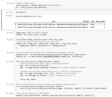 TensorFlow Slices Method Using Containerized Execution Dataiku Community