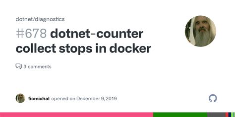 Dotnet Counter Collect Stops In Docker · Issue 678 · Dotnet