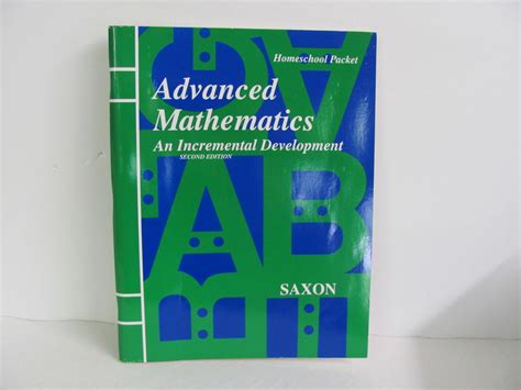 Advanced Mathematics Saxon Answer Key Pre Owned Mathematics Textbooks Homeschool Book Smart