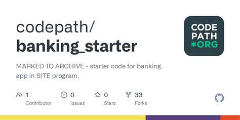 Github Codepathbankingstarter Marked To Archive Starter Code For