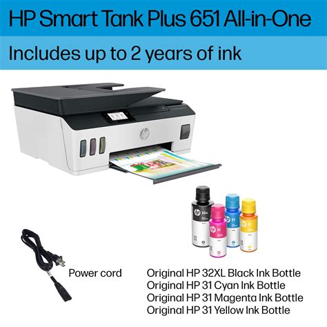 Hp Smart Tank Plus Wireless All In One Ink Tank Printer Up To Years Of Ink In Bottles