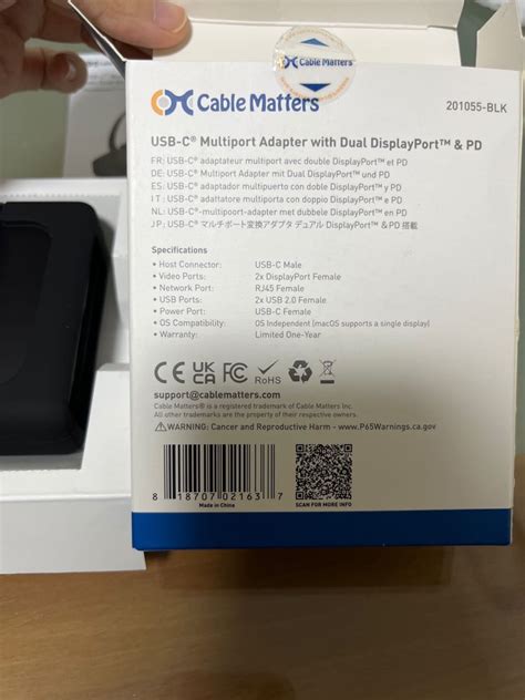 USB C Multiport Adapter With Dual DisplayPort Mobile Phones Gadgets Other Gadgets On Carousell