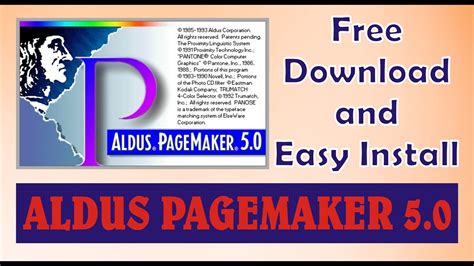 How To Install Aldus Pagemaker 5 0 In Windows 7 Youtube