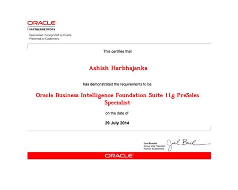 Oracle Business Intelligence Foundation Suite 11g Presales Pdf