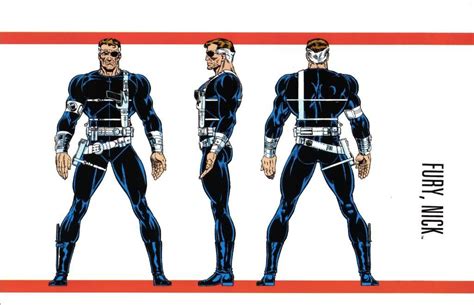 Nick Fury Profile Picture From The Updated Handbook To The Marvel