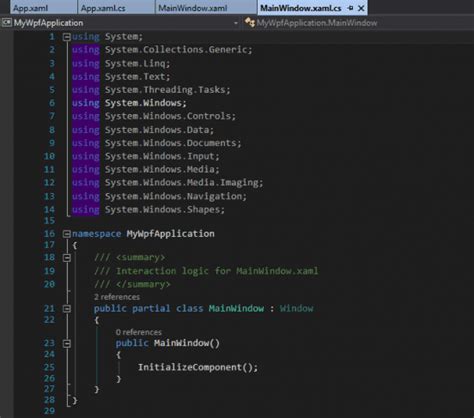 Creating A C Windows Presentation Foundation WPF Application In Visual Studio Jeremy