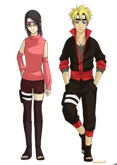 Naruto The Boruto Movie Fan Art Boruto Uzamaki Sadara Uchiha Sarada Hot Sex Picture