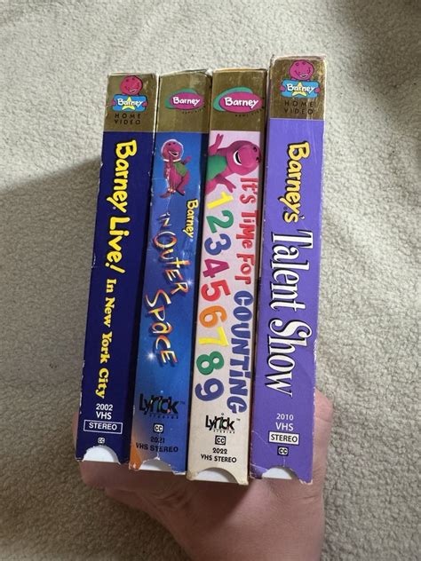 Barney Vhs Tape Lot Classic Collection Live Nyc Outer Space Count 90s