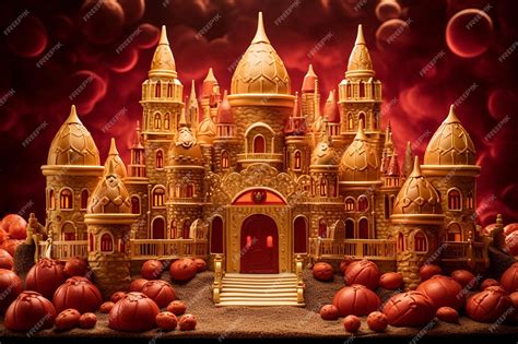 Candy Realm Kingdom Of Confections Premium Ai Generated Image