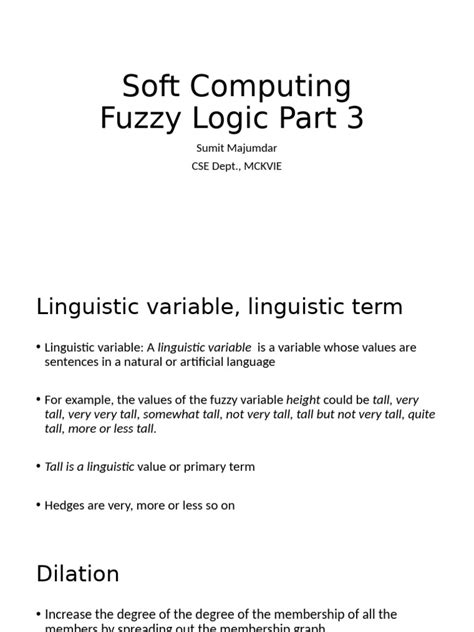 Fuzzy Logic Part 3 Pdf Fuzzy Logic Mathematical Concepts