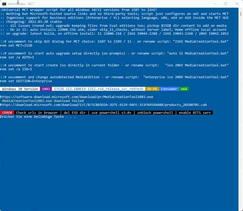 Cant Download Windows 10 1803 · Issue 181 · Aveyomediacreationtoolbat · Github