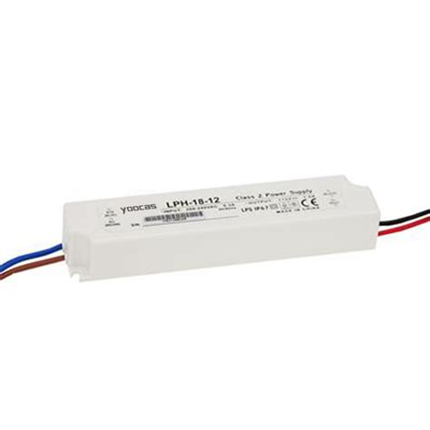 Single Output Constant Voltage Cv Ac Dc Led Driver Output 12 V Class 1 5 A Cable Outlet 18