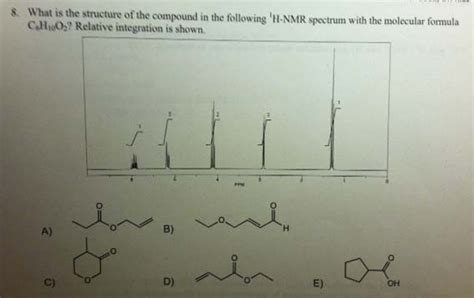 What Is The Structure Of The Compound In The Following
