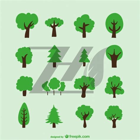 دانلود وکتور درختان با دست کشیده شده دانلود رایگان فایل لایه باز، Psd، وکتور، لوگو و موکاپ