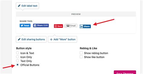 Linkedin Share Button