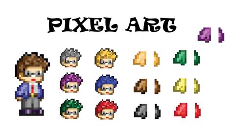 Pixel Hair Vector Art Icons And Graphics For Free Download