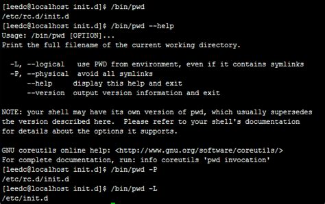 Linux命令详解 pwd Dodge 博客园