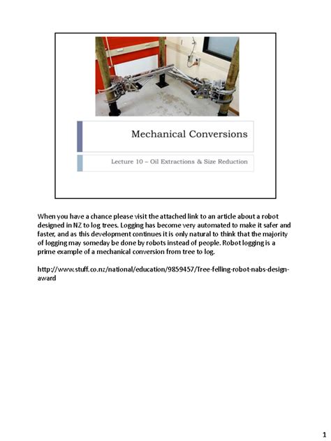 Lecture 10 Oil Extraction Size Reduction Notesv 2 When You Have A