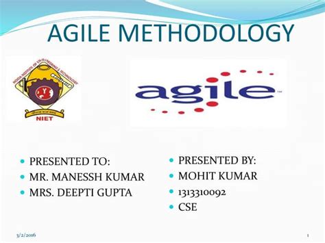 Agile Project Management Ppt