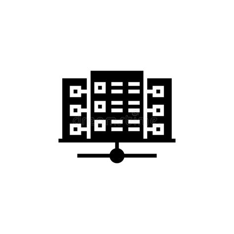 Server Vector Icon Computer Component Icon Solid Style Perfect Use