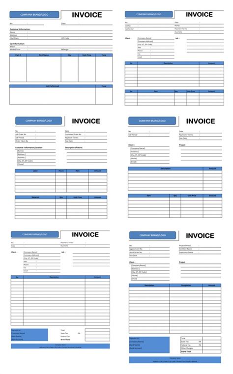 Invoice Creator Excel Templates