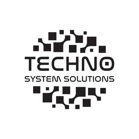 Premium Vector Techno Logo Design Vector